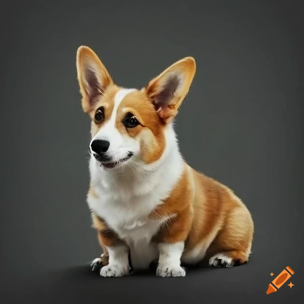 Intricately detailed and photorealistic corgi character with fur on Craiyon