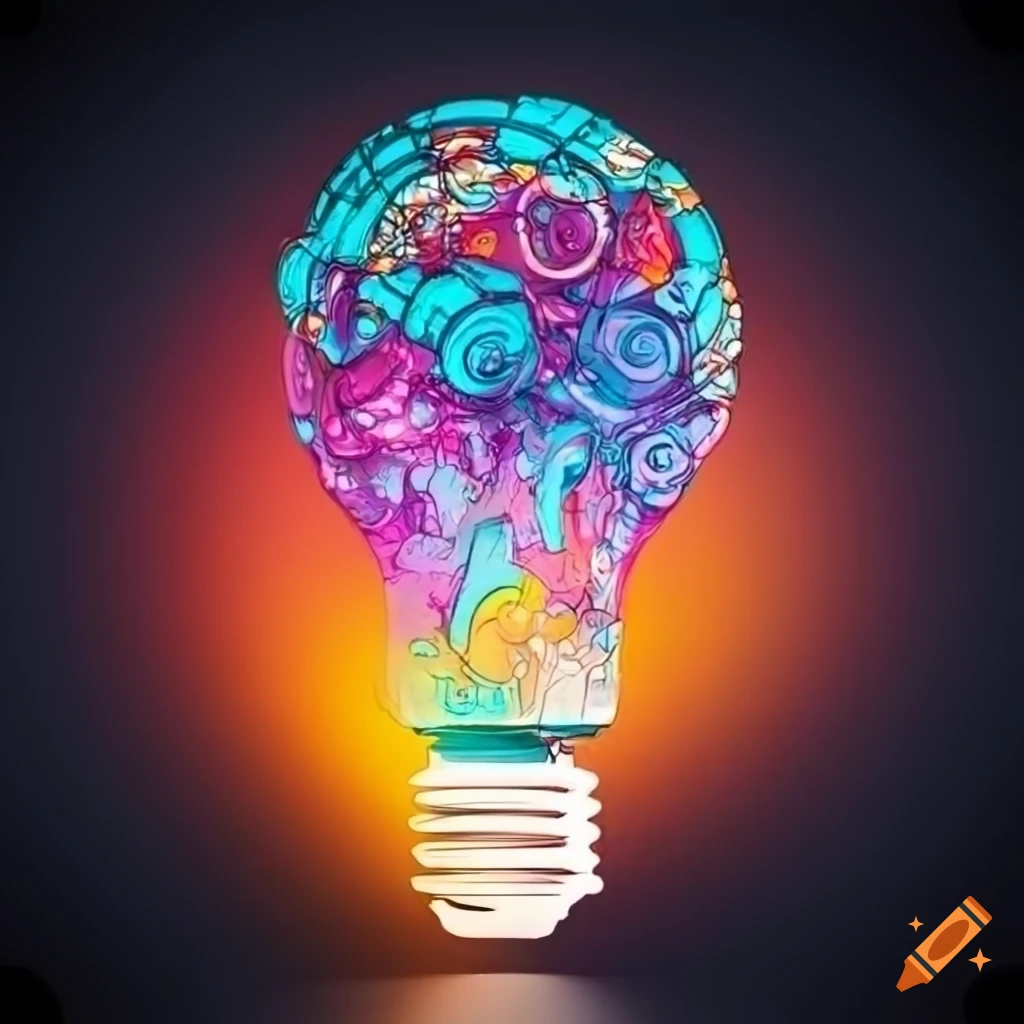 Illustration depicting innovation and creativity in science, 3d ...