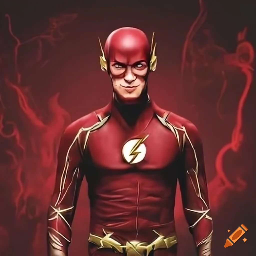 The flash superhero character on Craiyon