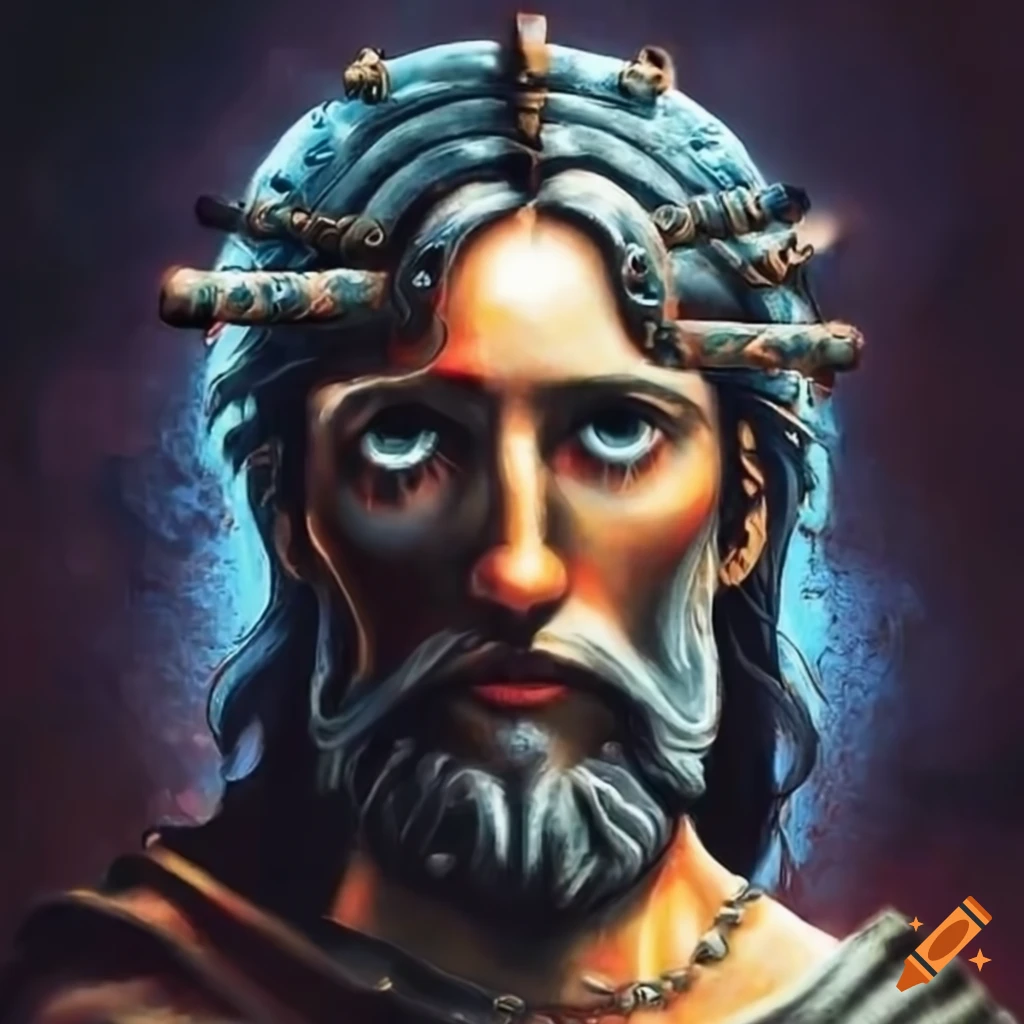 Full metal jesus on Craiyon