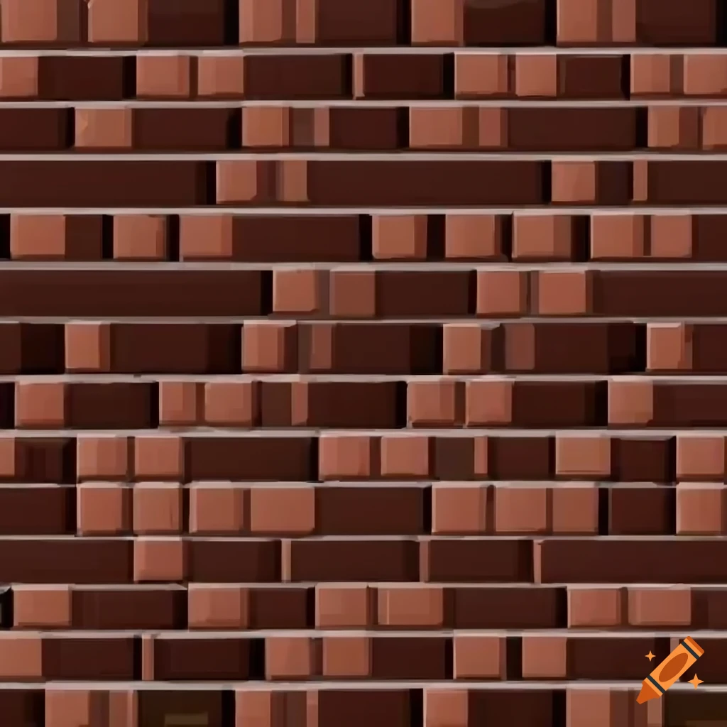 Pixelated brick texture on Craiyon
