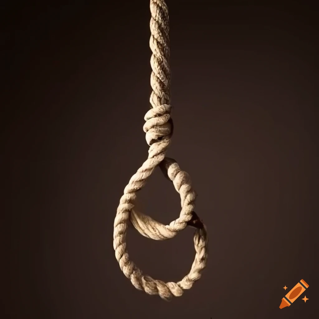 Ropes and knots hanging from the ceiling on Craiyon