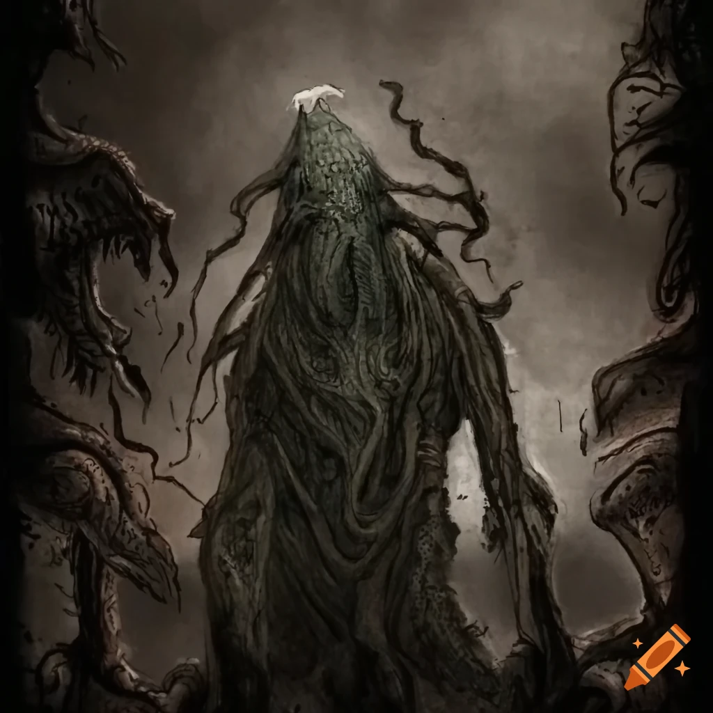 Lovecraftian nightmare fuel depiction on Craiyon