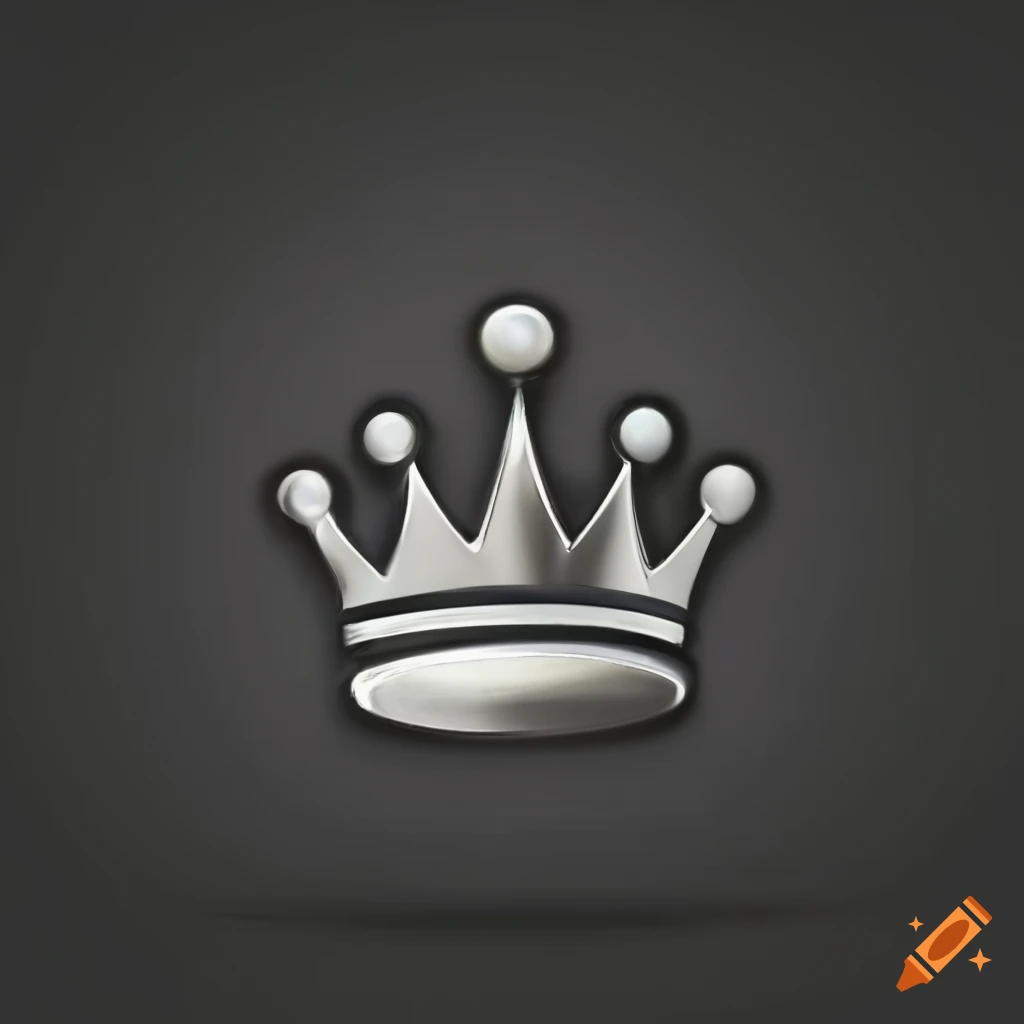 Silver crown logo on Craiyon