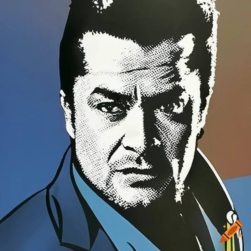 Mike patton screen print by roy lichtenstein on Craiyon