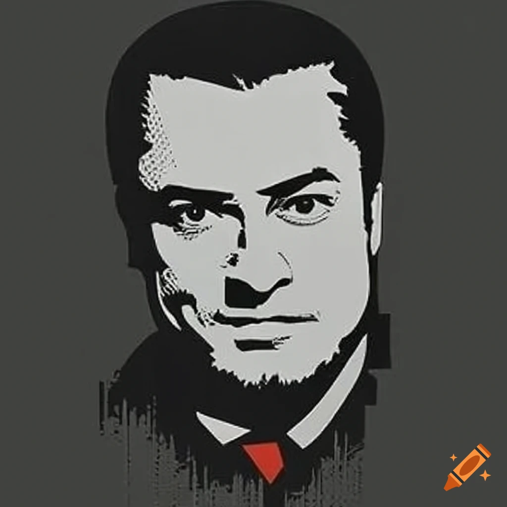 Mike patton screen print by roy lichtenstein on Craiyon