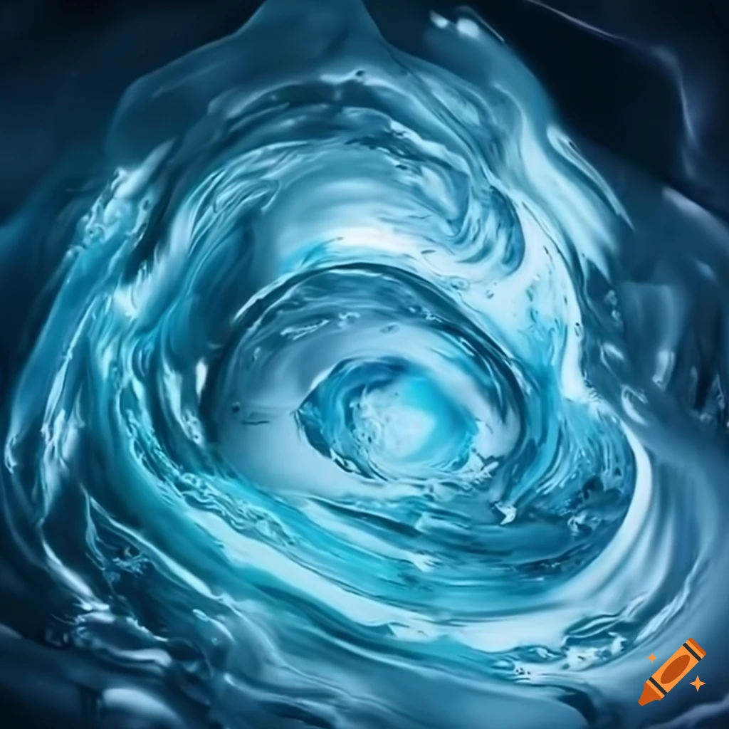 Fantasy ice whirlpool on Craiyon
