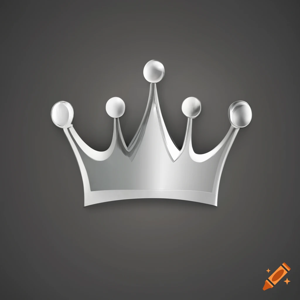 Silver crown logo on Craiyon