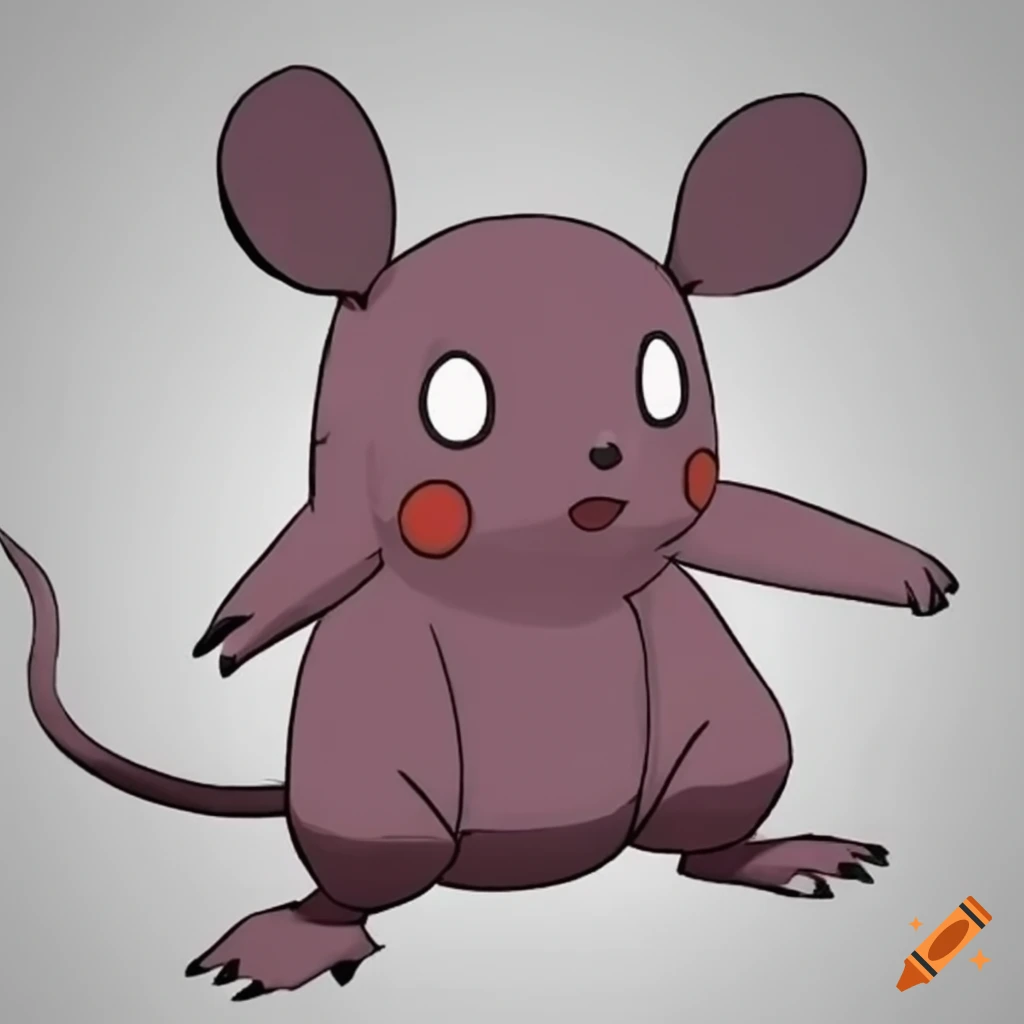 Giant tall mouse pokemon on Craiyon