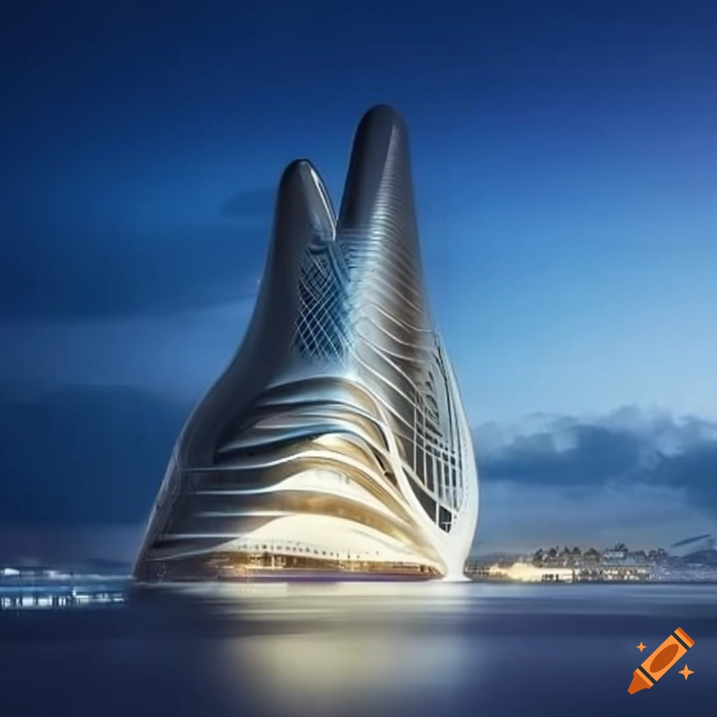 Zaha hadid building on Craiyon