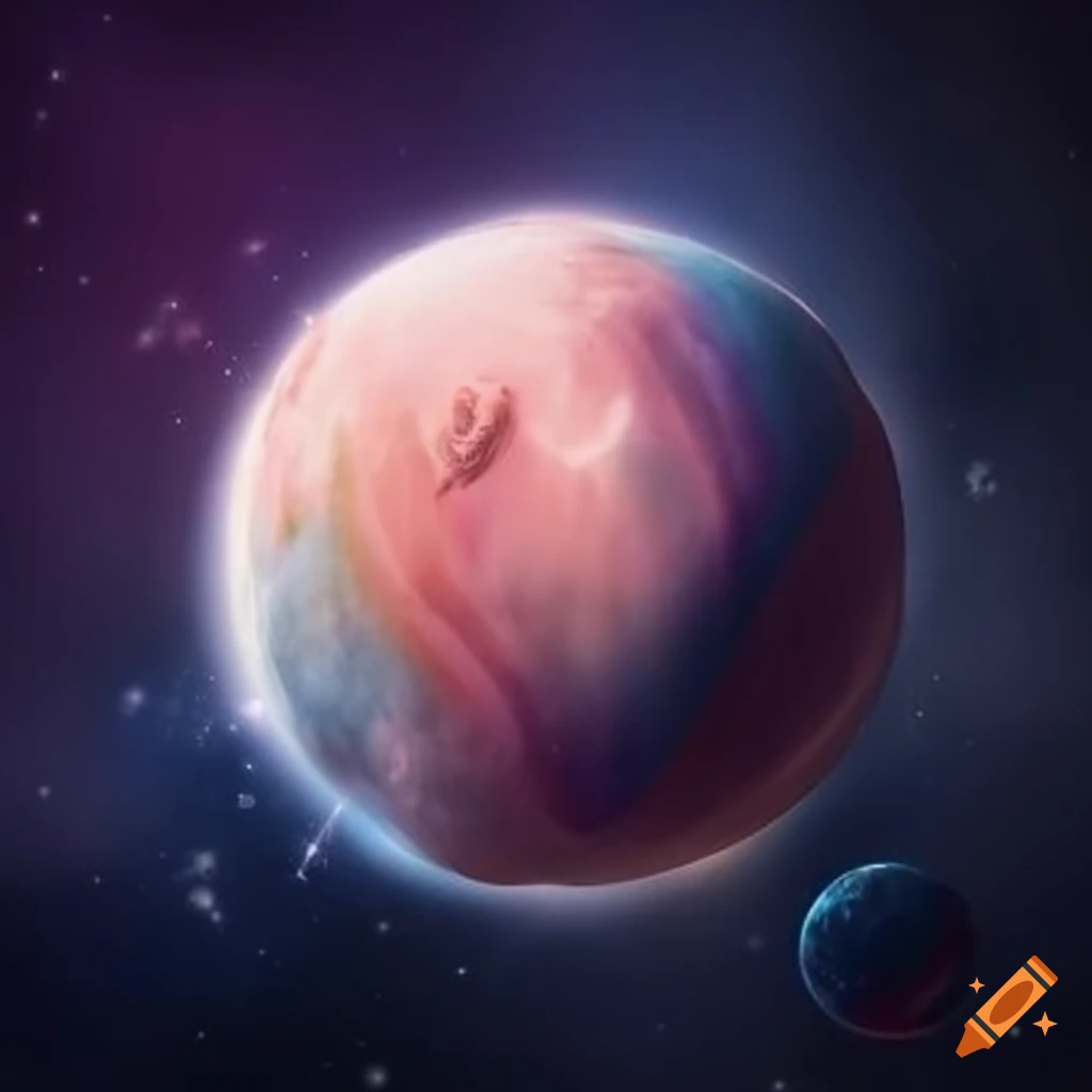 Marshmallow planet on Craiyon