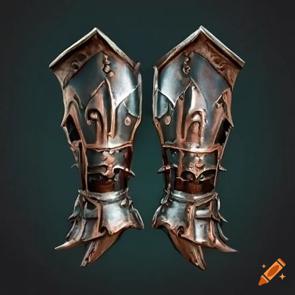 Magic mithril gauntlets on Craiyon