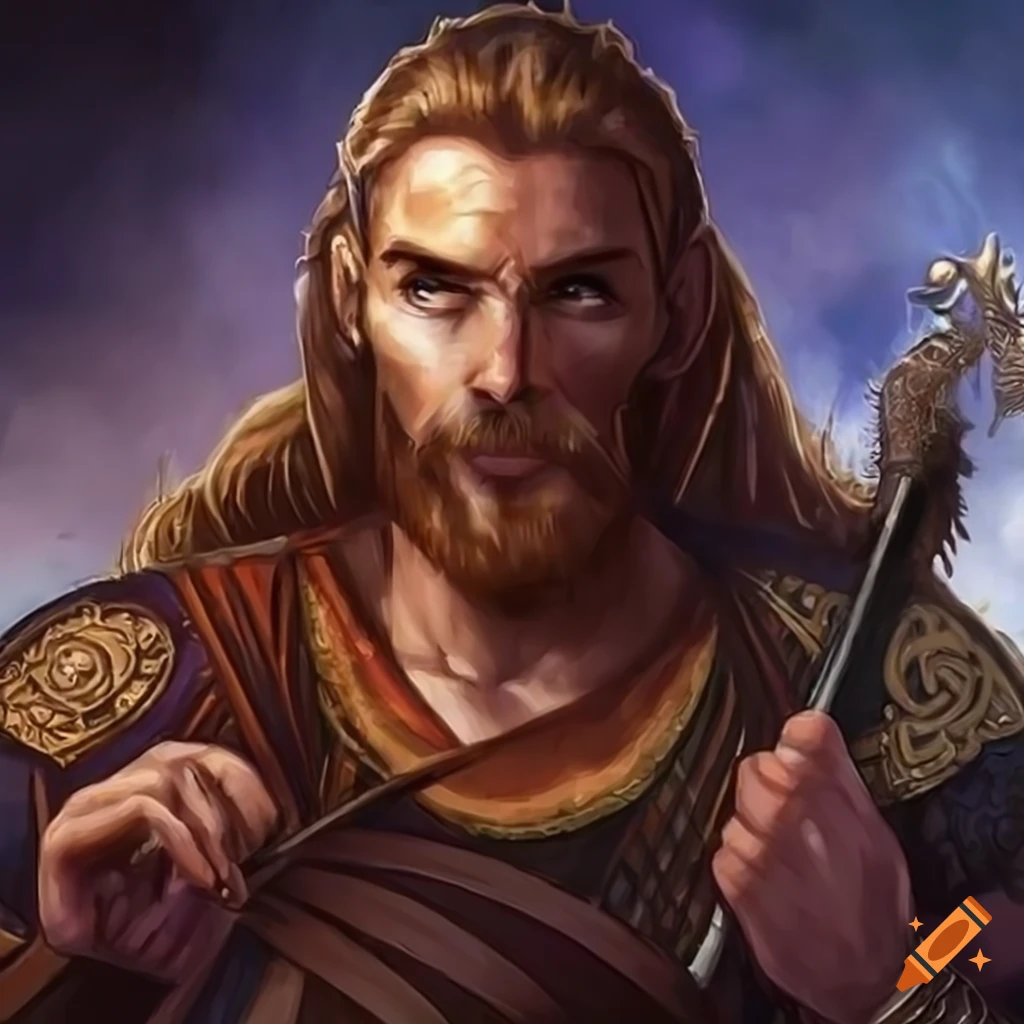 Male viking sultan in a fantasy depiction of Cuzco on Craiyon