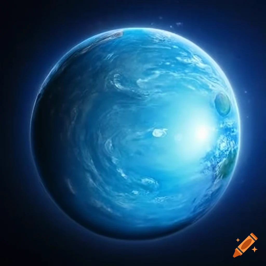 Water planet on Craiyon