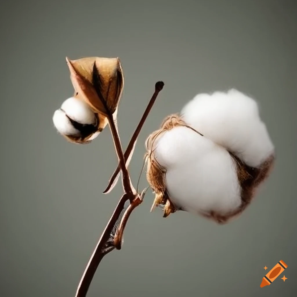 Small cotton plant on Craiyon