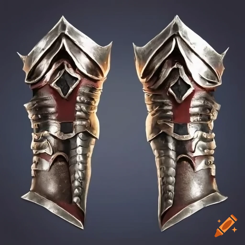 Magic mithril pair of gauntlets on Craiyon