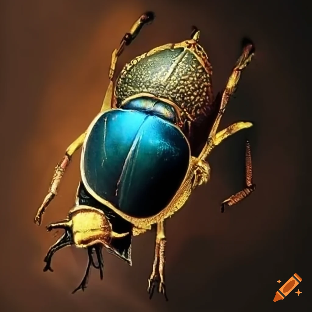 Illustration of the golden beetle from Edgar Allan Poe's The Gold Bug ...