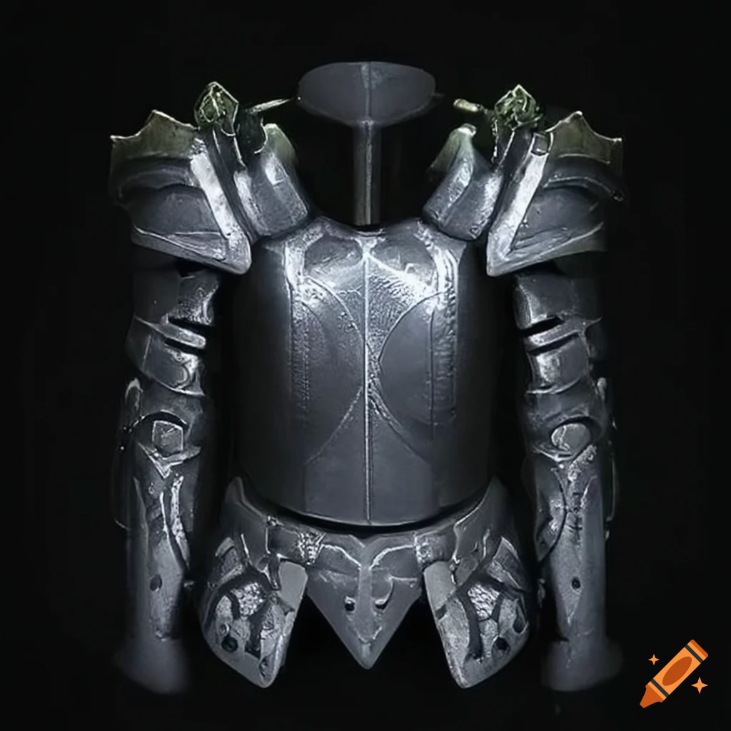 Heavy armor close-up view from the front on Craiyon