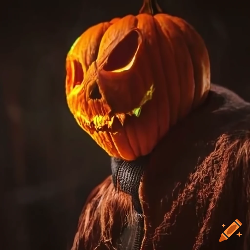 Headless horseman with a pumpkin head in tribute to the Legend of ...