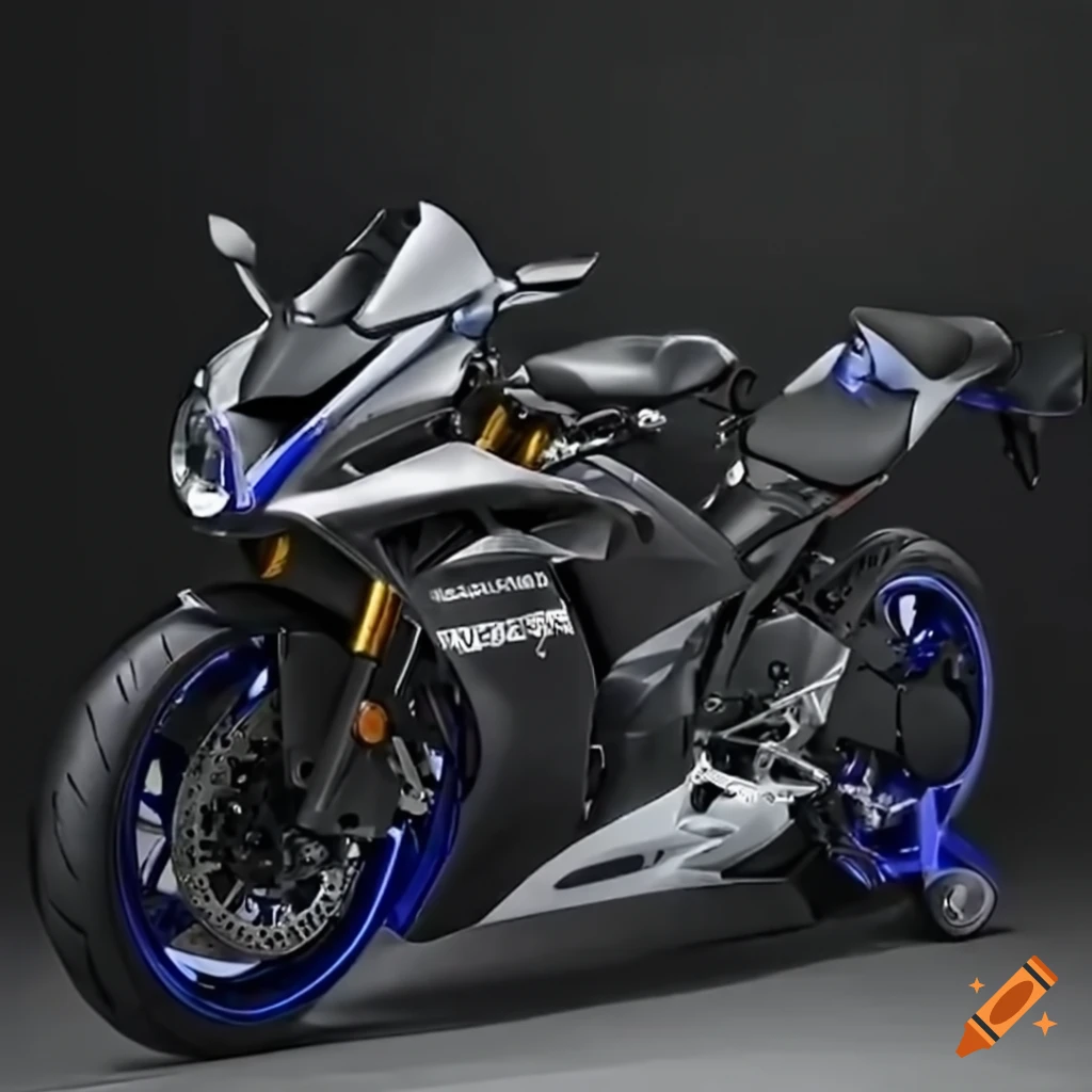 Hyper realistic Yamaha r7 in downtown setting on Craiyon