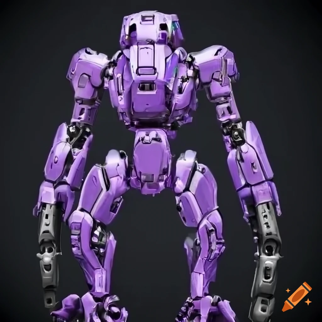Chrome lilac mech on Craiyon
