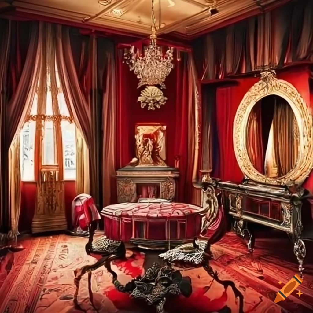 Elegant room inspired by the russian revolution on Craiyon
