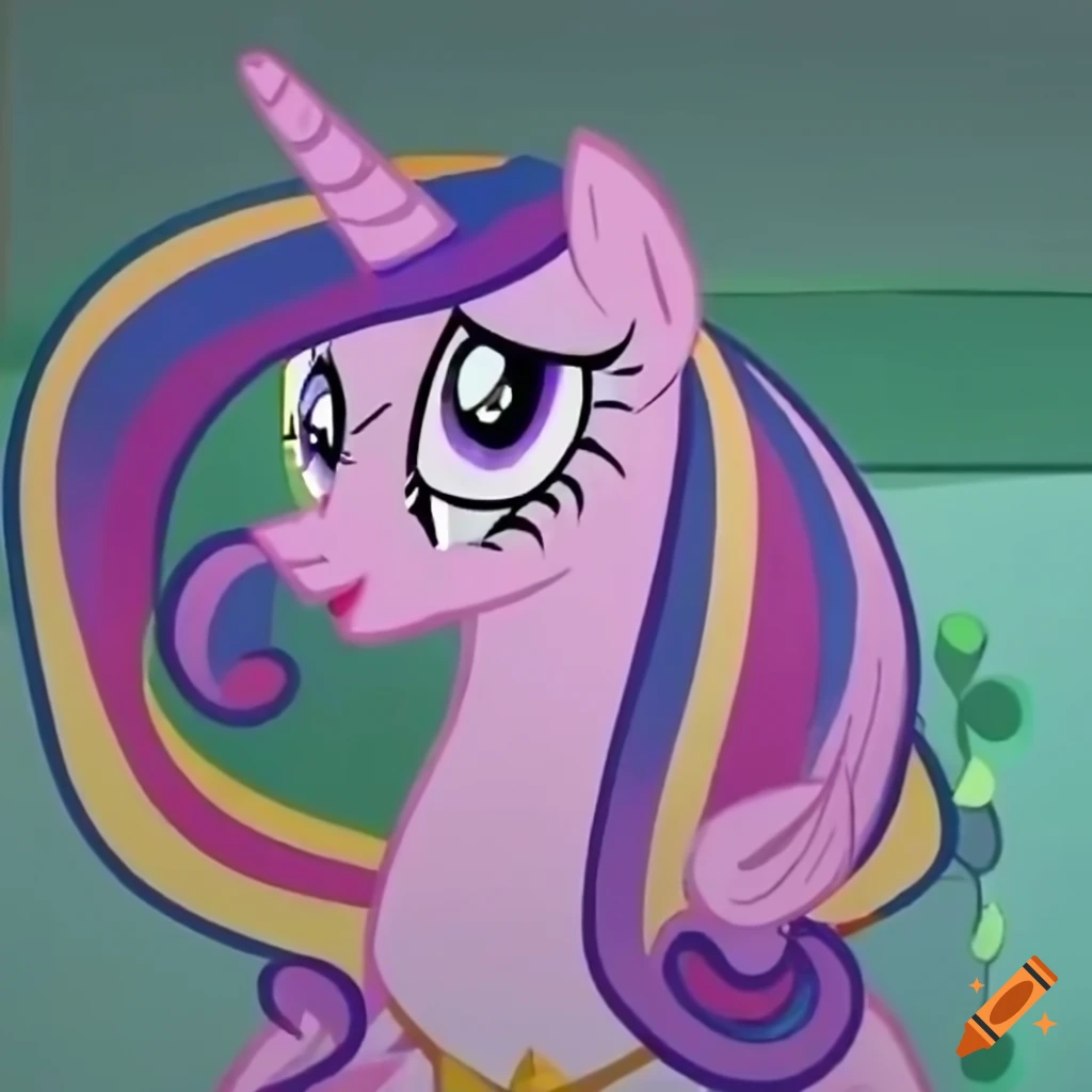 Mlp princess cadance close-up screenshot on Craiyon