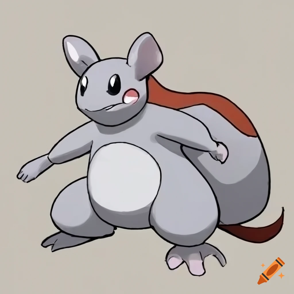 White, big, tall mouse pokémon on Craiyon