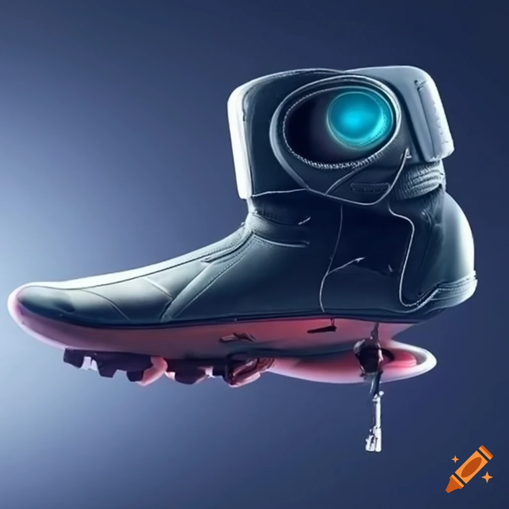 Modern flying and space boots with airplane-like functionality on Craiyon