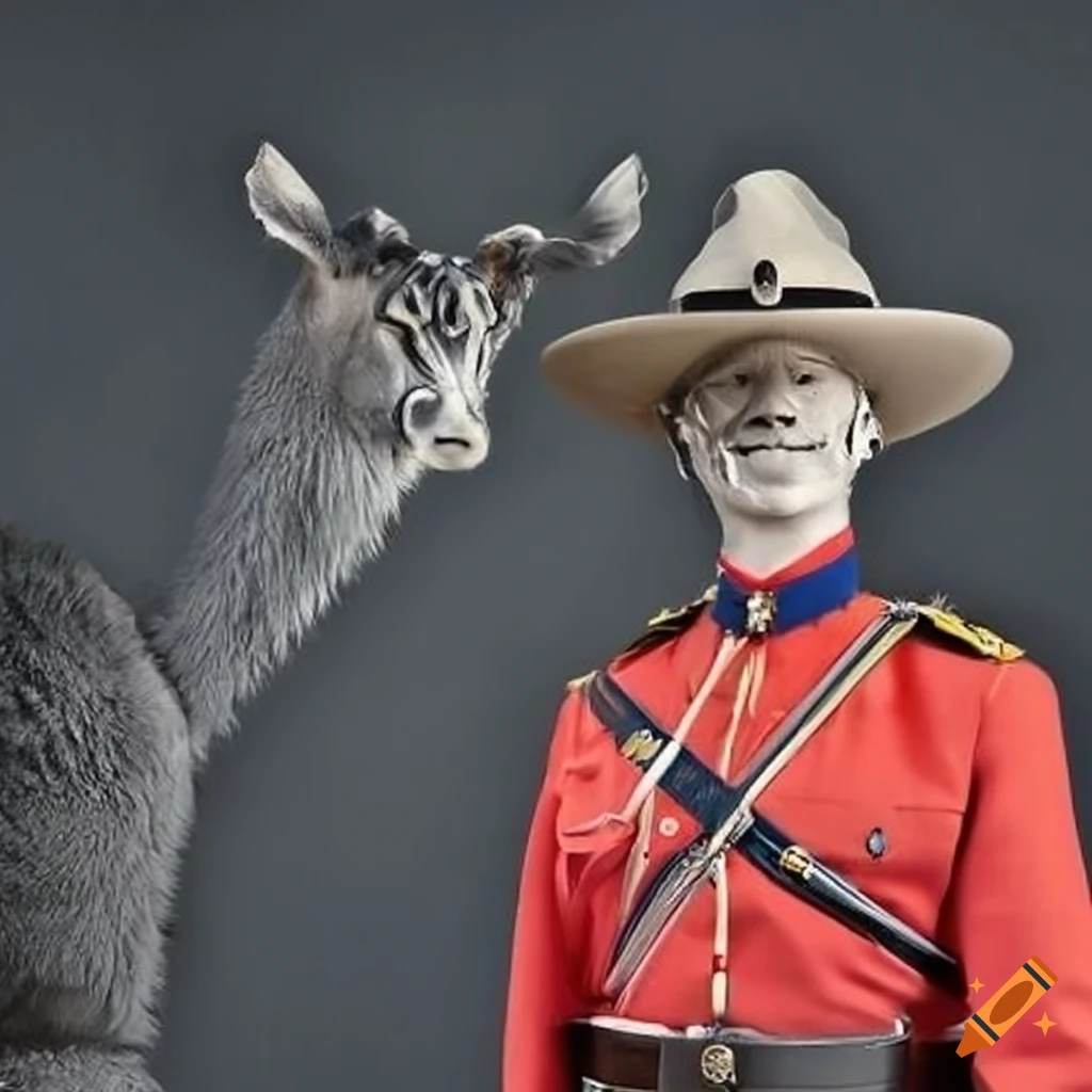 Pair of mounties on Craiyon