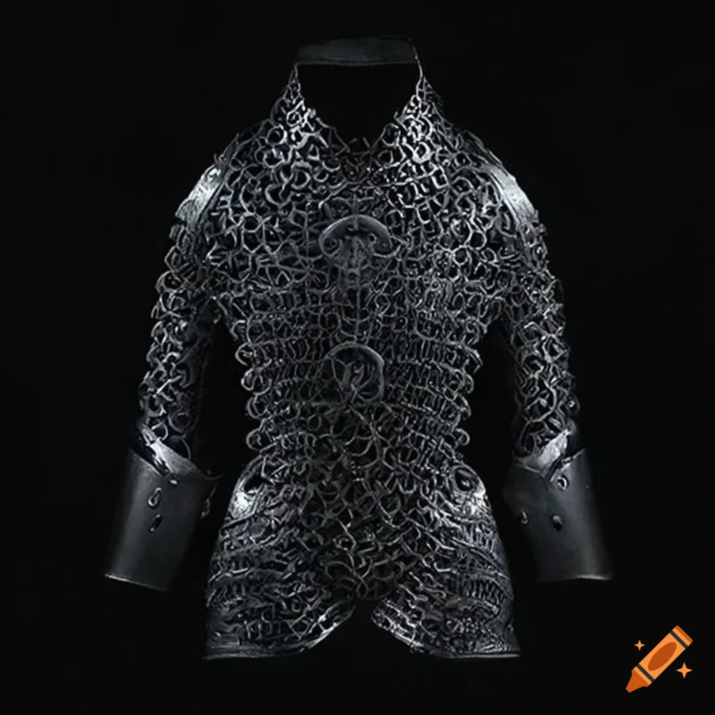 Magic front view of chainmail composite paragon materials gothic ...