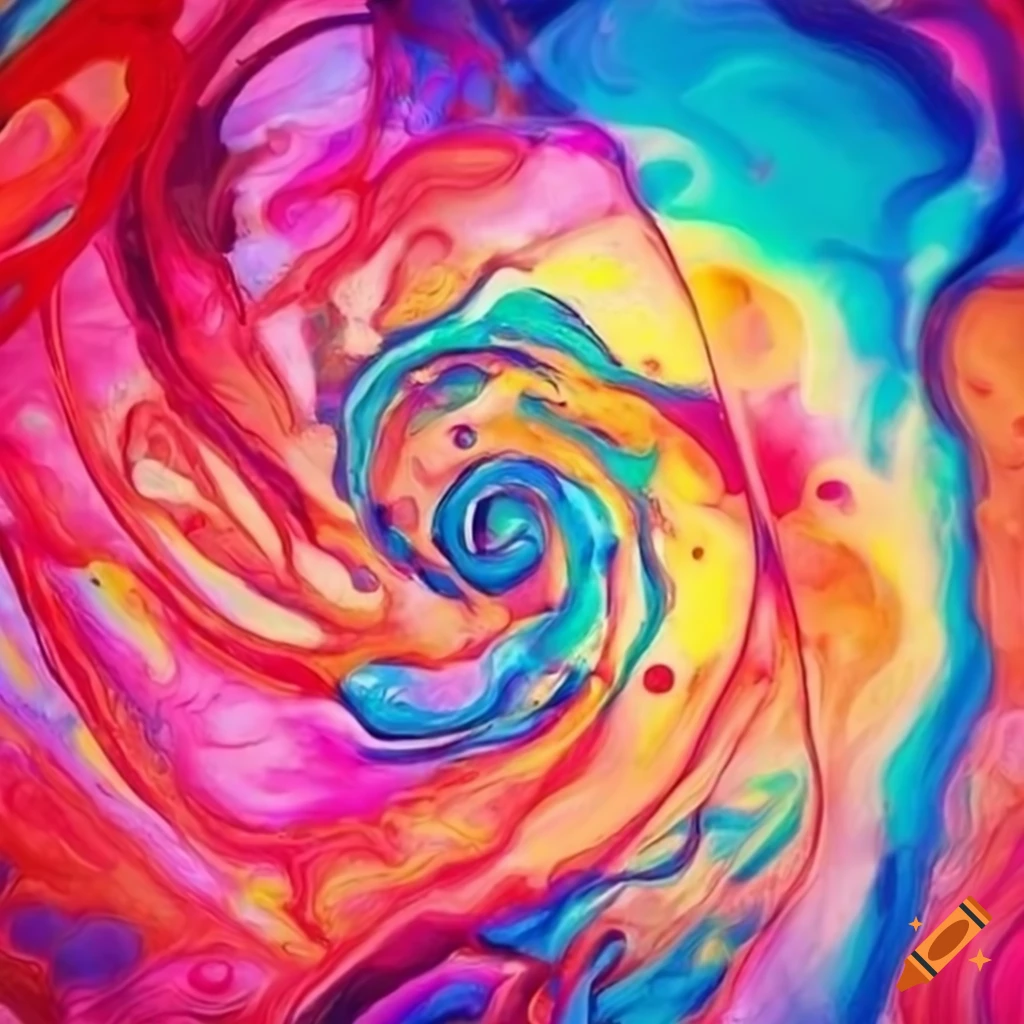 Expressive finger painting with colorful art creation on Craiyon