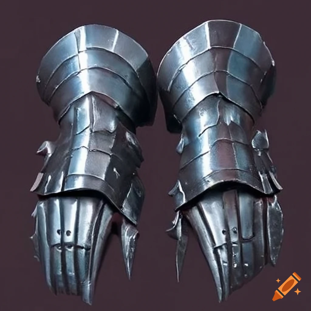 Mithril gauntlets imbued with magic on Craiyon