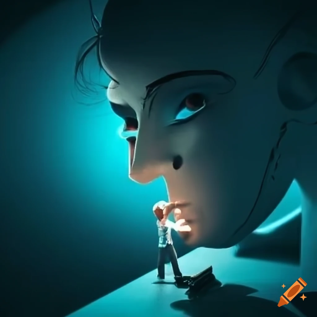 Illustration of moving parts on Craiyon