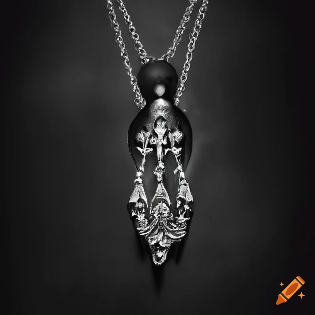 Gothic religious jewelry with intricate metal details and moody ...