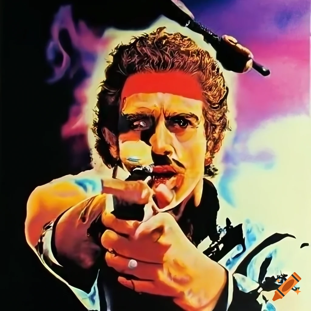 Poster for 1986 action movie "johnny napalm" on Craiyon