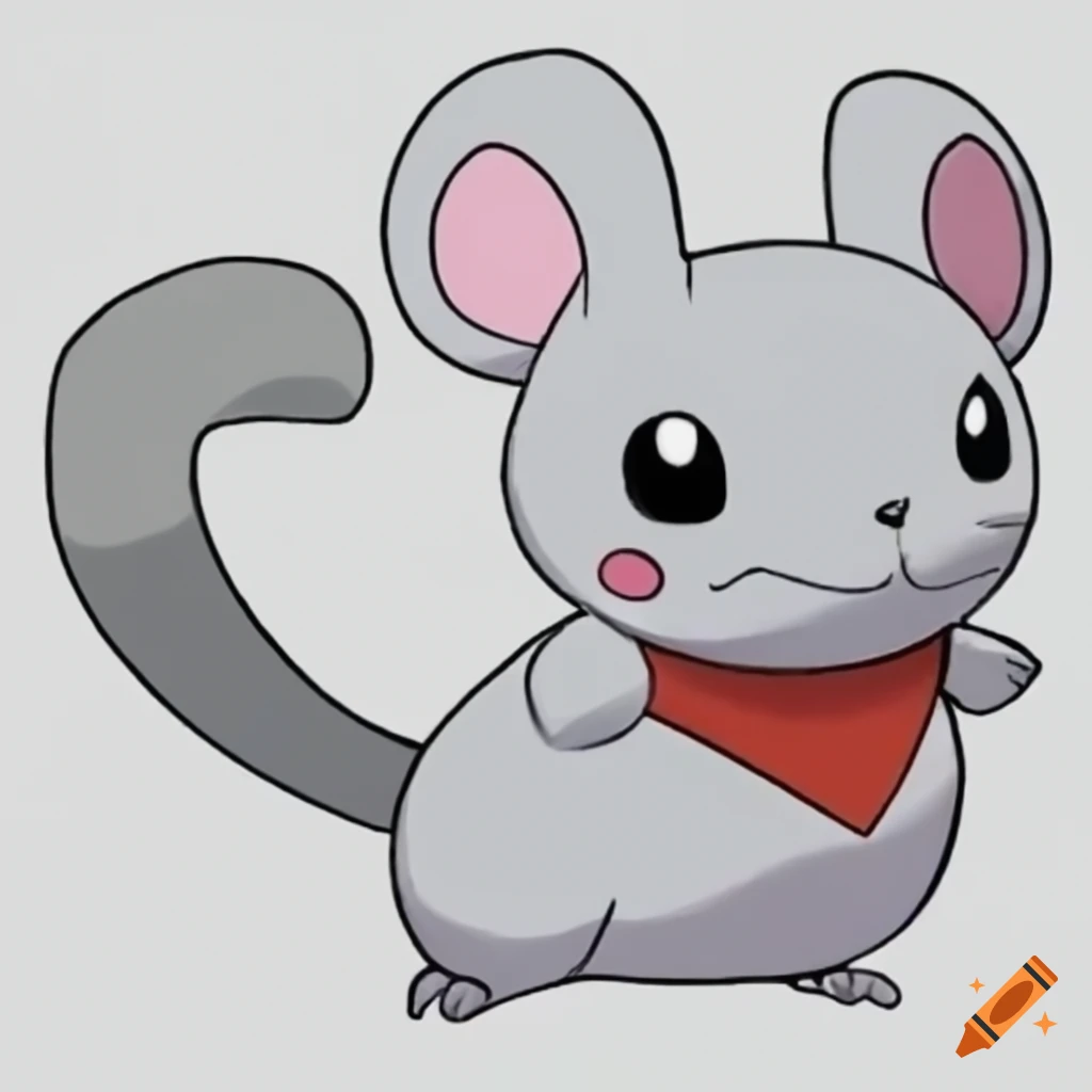 White, big, tall mouse pokémon on Craiyon