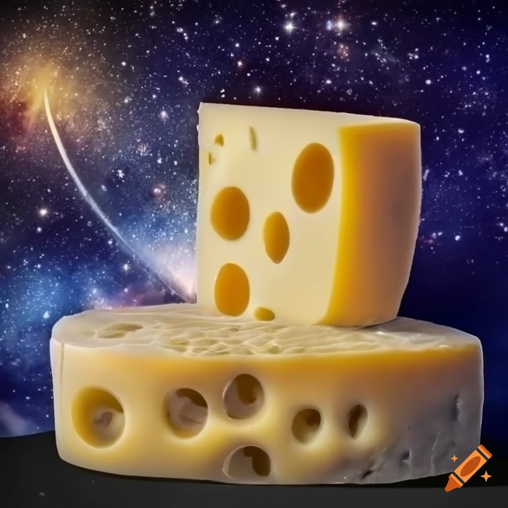 Space cheese on Craiyon