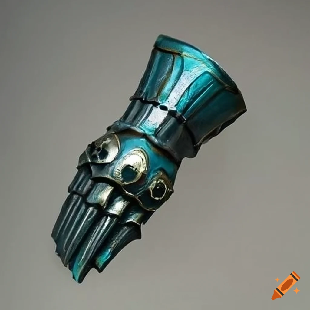 Magic mithril pair of gauntlets on Craiyon