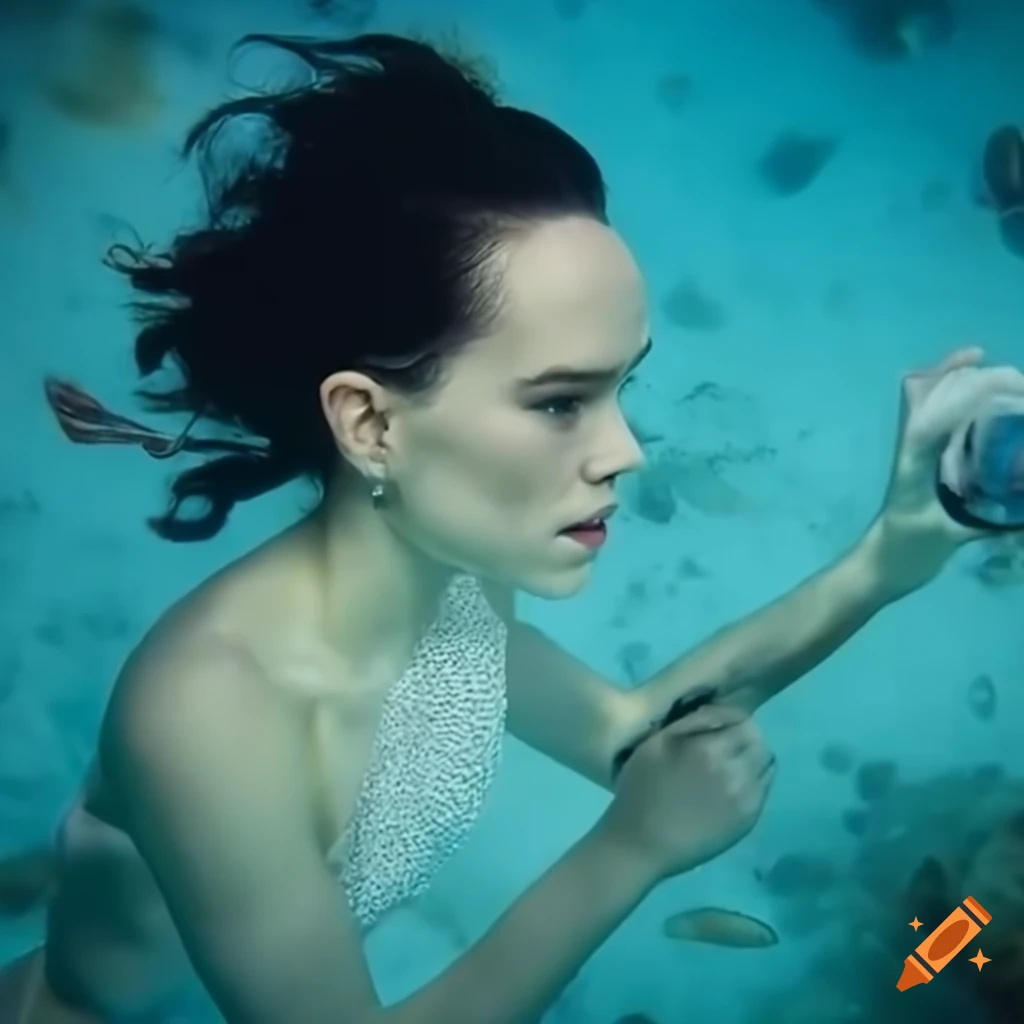 Daisy ridley exploring underwater wonderland with vibrant gopro visuals ...