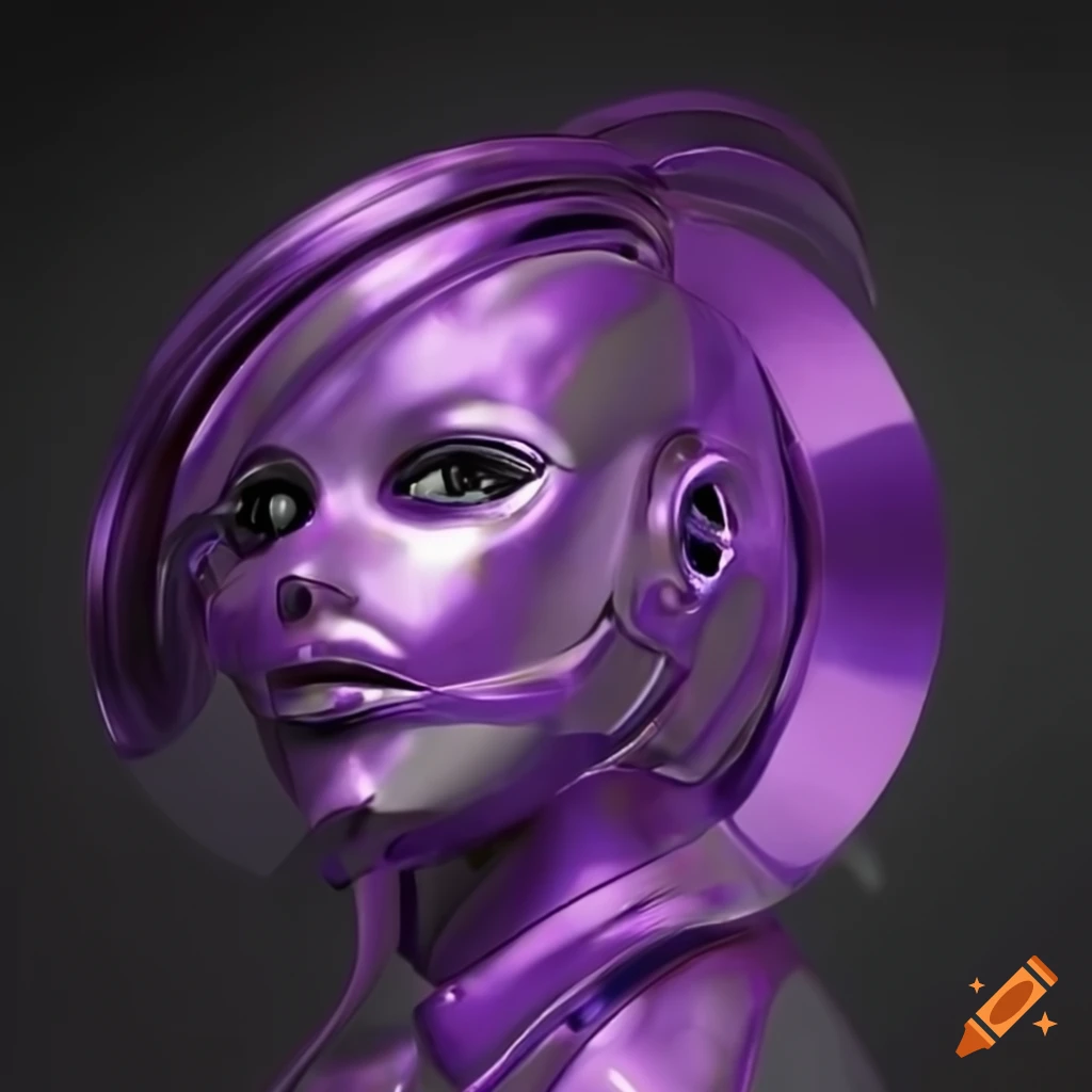 Lilac chrome mech on Craiyon