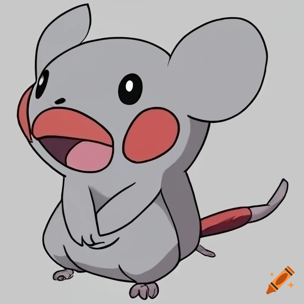 White, big, tall mouse pokémon on Craiyon