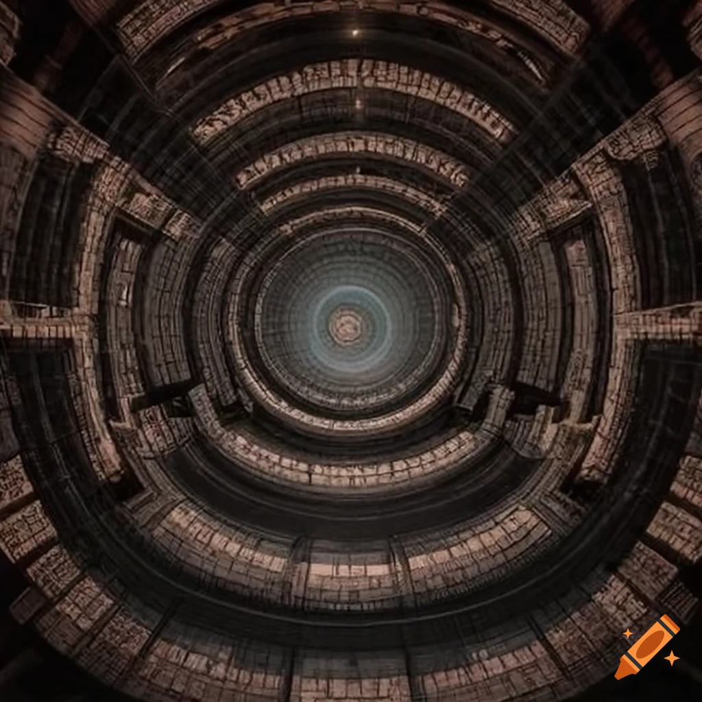 Room with labyrinth view from inside on Craiyon