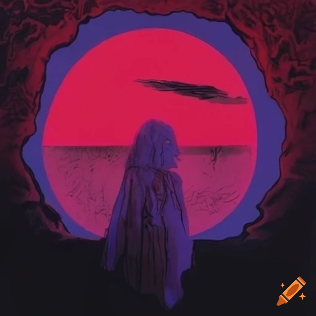 Iconic color album cover art inspired by analogue horror on Craiyon