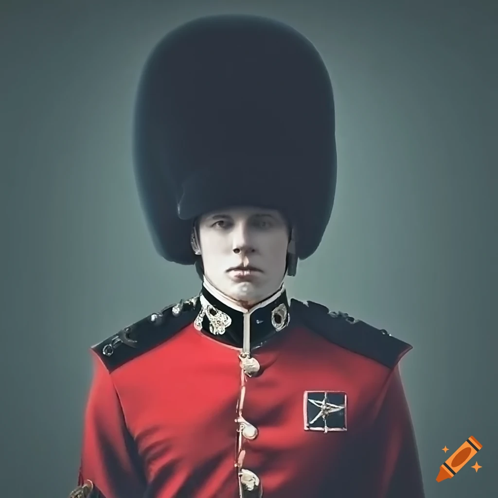 Young victorian royal guard on Craiyon