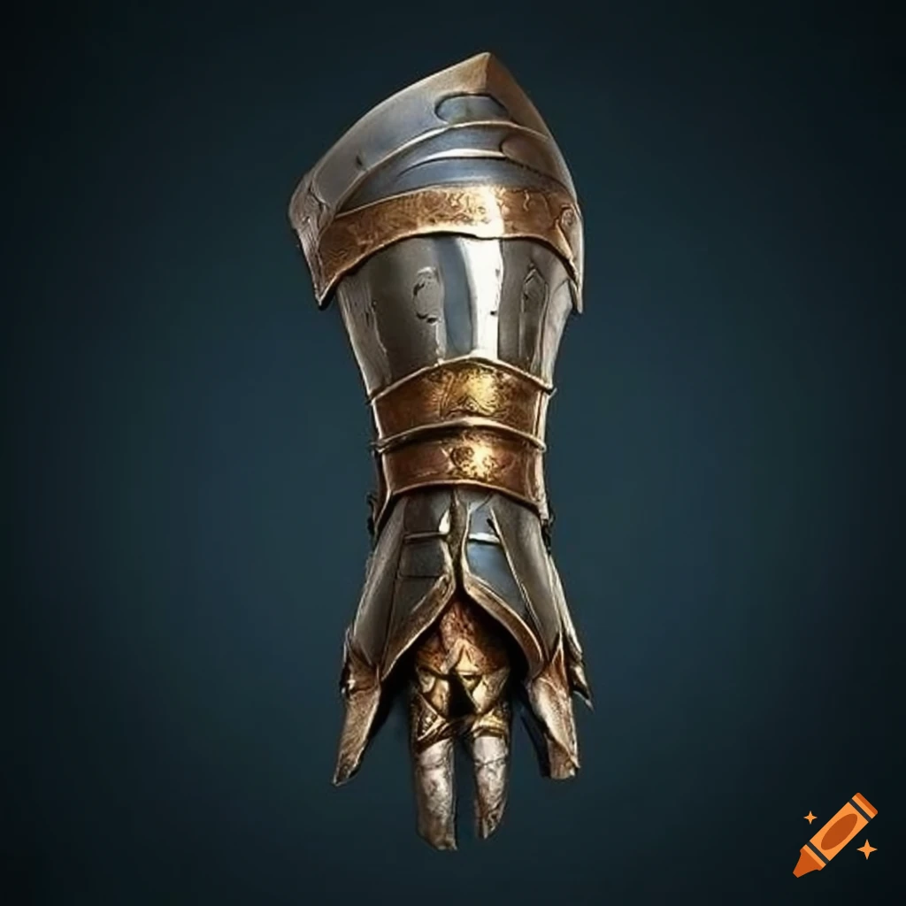 Magic mithril gauntlets on Craiyon