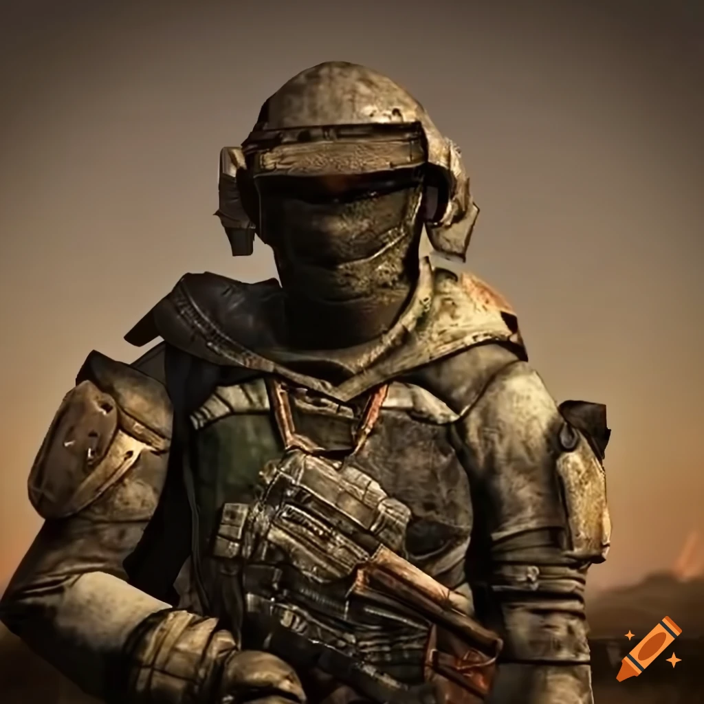Fallout new vegas desert ranger character on Craiyon