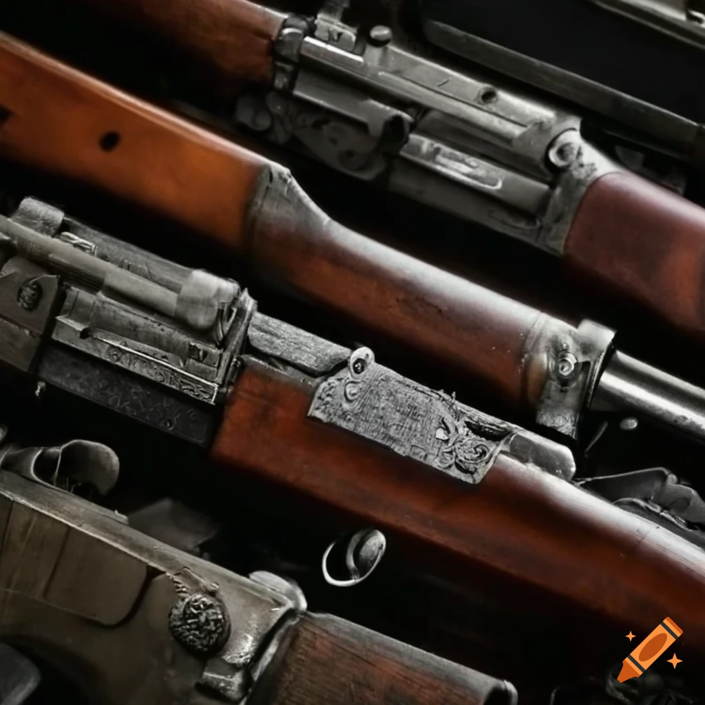 German rifle prototypes blueprint from the 1940s on Craiyon