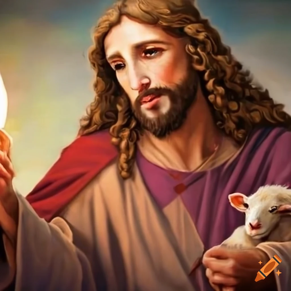 Lamb representing jesus without blood on Craiyon
