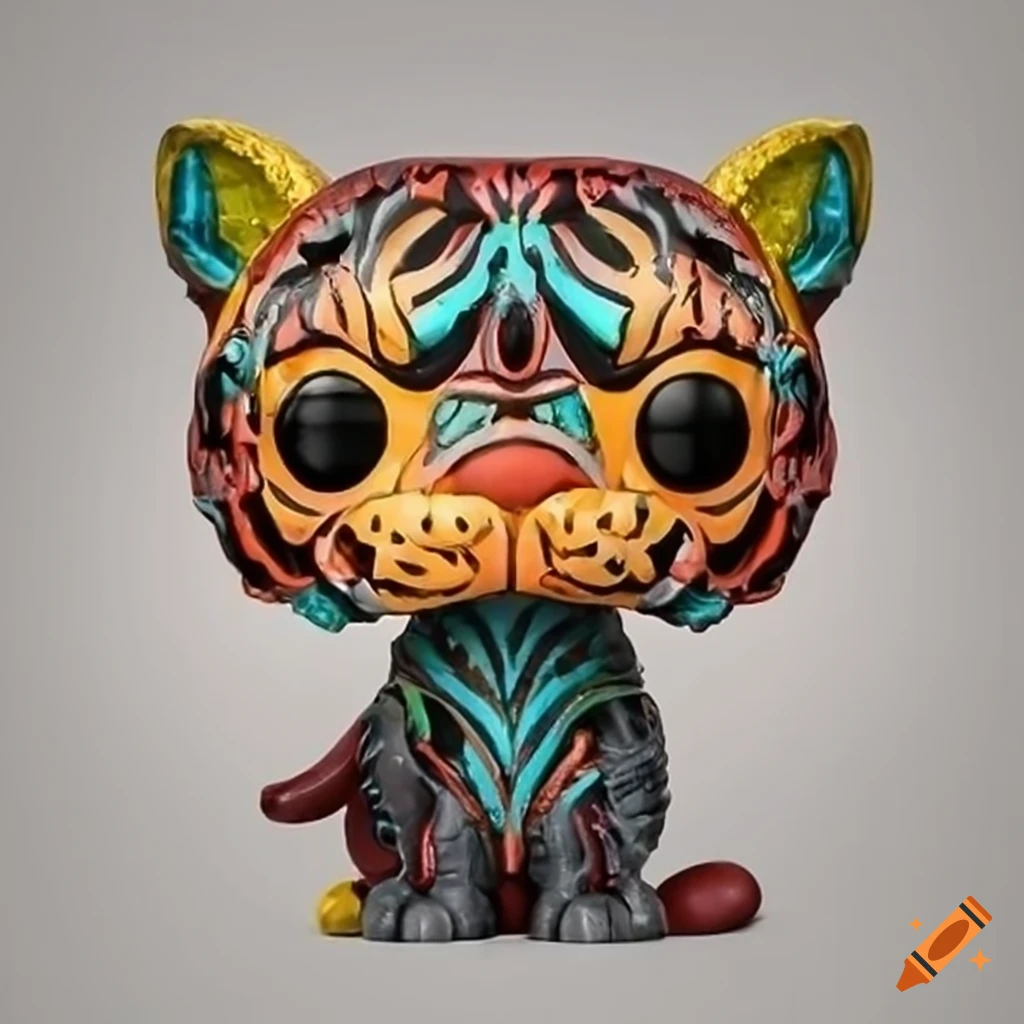 Funko pop world male figurine named mr wobble tiger sky on Craiyon